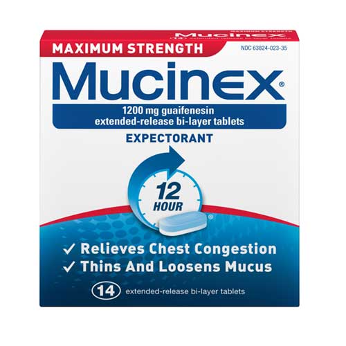 MUCINEX® 12 Hour SE - 1200 mg Guaifenesin