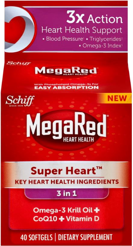 MegaRed® Super Heart™ 3 In 1 Softgels