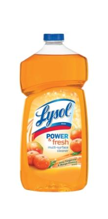 LYSOL® Power & Fresh™ Multi-Surface Cleaner - Pourable - Tangerine ...