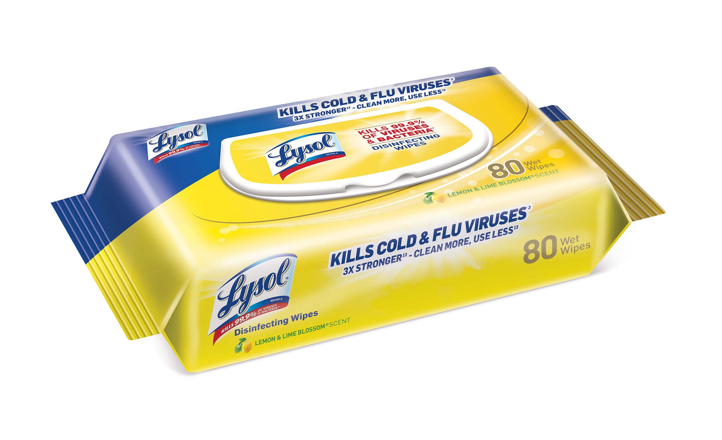 LYSOL® Disinfecting Wipes - Lemon & Lime Blossom (Canister)