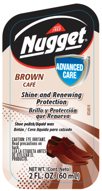 NUGGET® Brown Liquid Shoe Polish