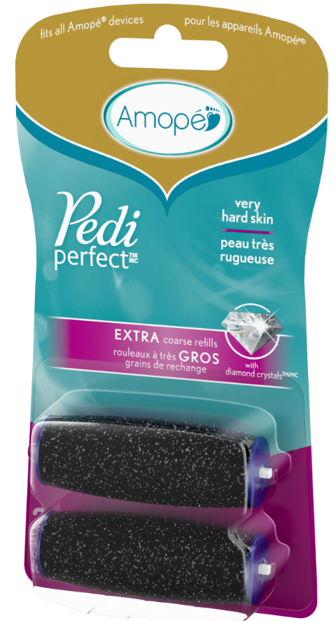 AMOPE® Pedi Perfect™- Electronic Foot File Extra Coarse Diamond Crystal ...