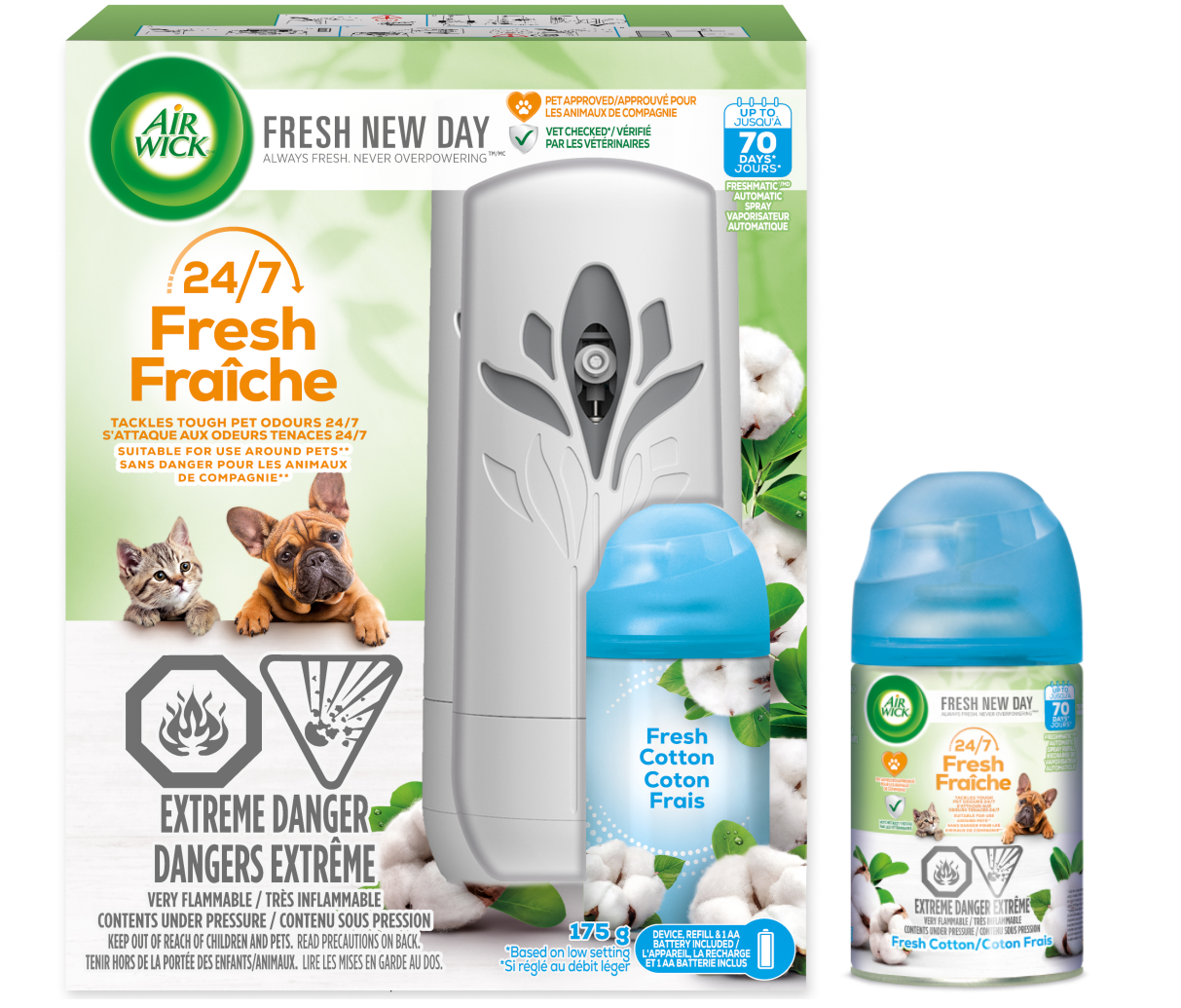 Air Wick® Freshmatic® Automatic Spray – Pet Fresh Cotton (Canada)